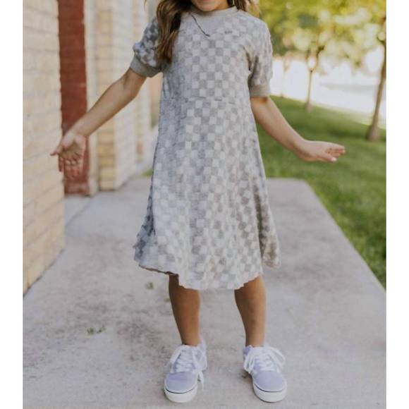 Roolee | Dresses | New Roolee Girls Let It Shine Checkered Dress In ...